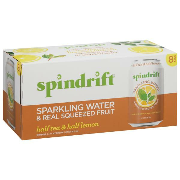 Spindrift Half Tea & Half Lemon Sparkling Water 12 oz. - 8 Cans – California Ranch Market