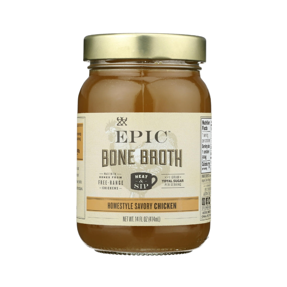 Epic Homstyle Savory Chicken Bone Broth 14 Oz – California Ranch Market