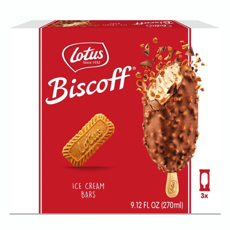 Lotus Biscoff Ice Cream Bars 3ct (9.1 fl oz) – California Ranch Market