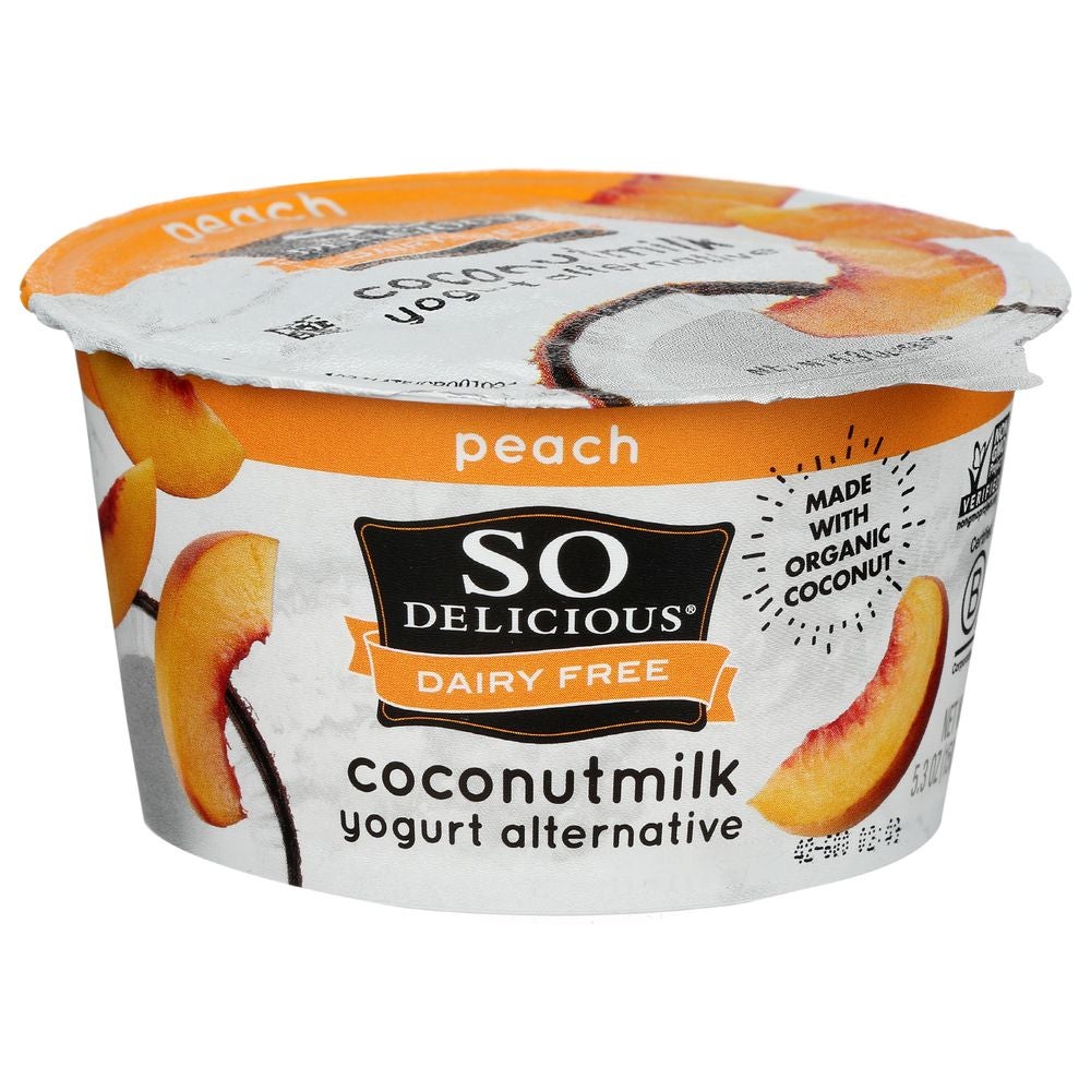 So Delicious Yogurt Peach Coconut Milk Dairy Free 5.3 oz – California ...