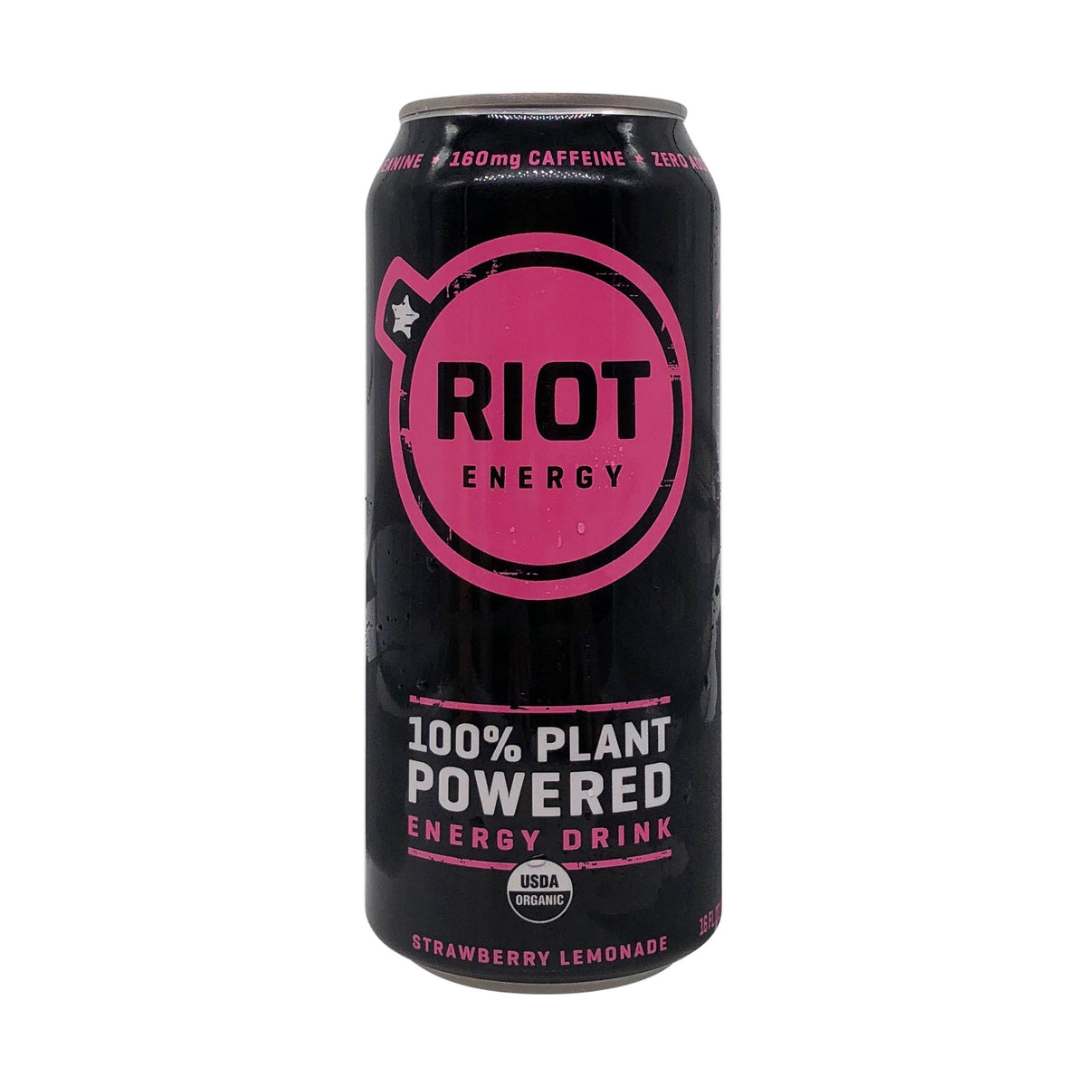 Riot Energy Organic Strawberry Lemonade Energy Drink 16 fl oz ...