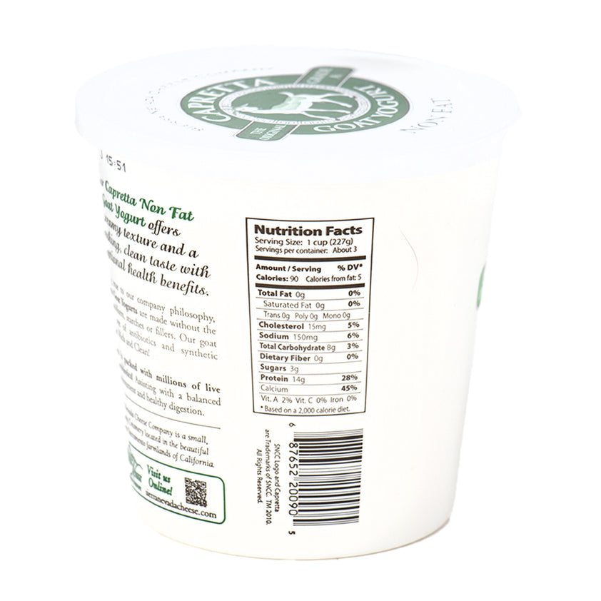 Capretta Yogurt Goat Plain Natural 24 oz – California Ranch Market