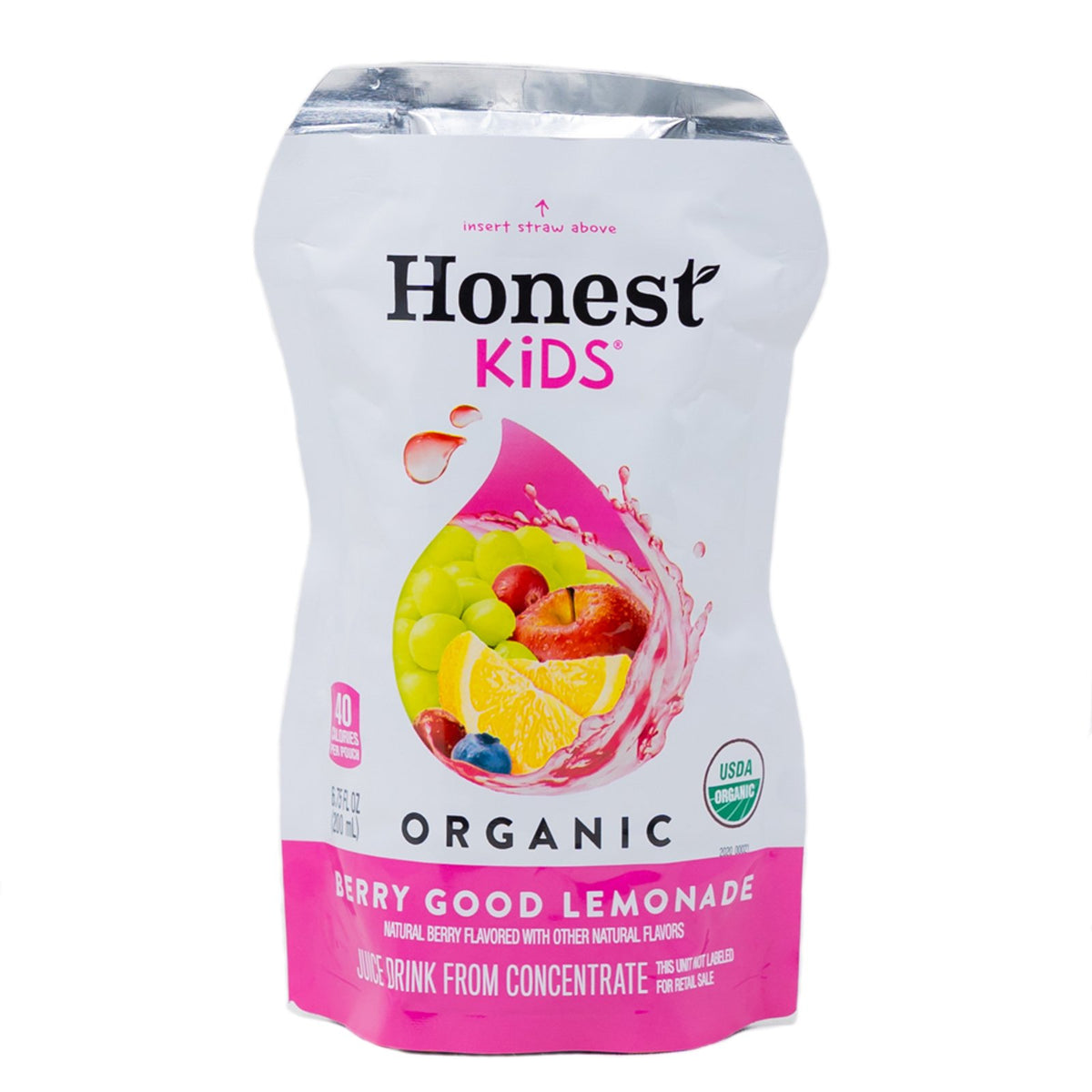 Honest Kids Organic Juice Drink Berry Good Lemonade 6.75 fl oz ...