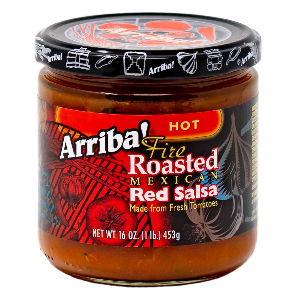 Arriba Salsa Red Roasted Hot 16 oz – California Ranch Market