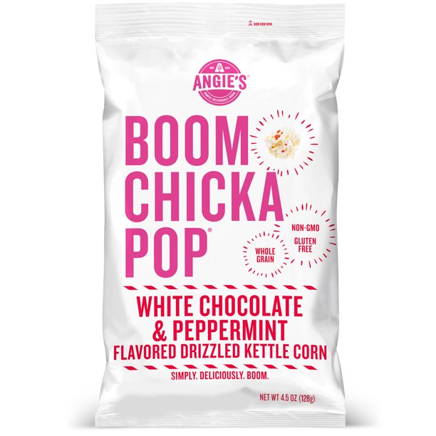 Angies Popcorn White Chocolate & Peppermint Chicka Pop 4.5 oz ...