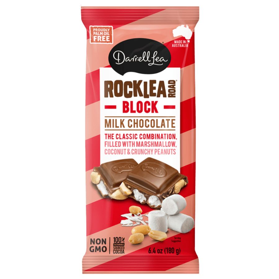Darrell Lea Milk Chocolate Rocklea Road Block 6.4 oz – California Ranch ...